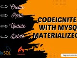 Crud Codeigniter 4 With Mysql And Materializecss Be Problem Solver