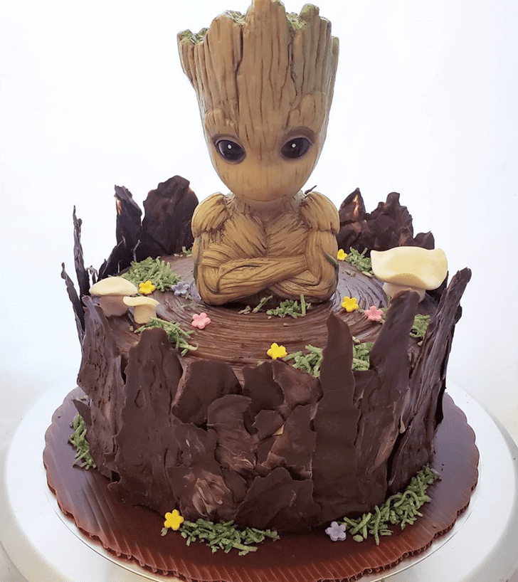 Groot Cake Design Images (Groot Birthday Cake Ideas)