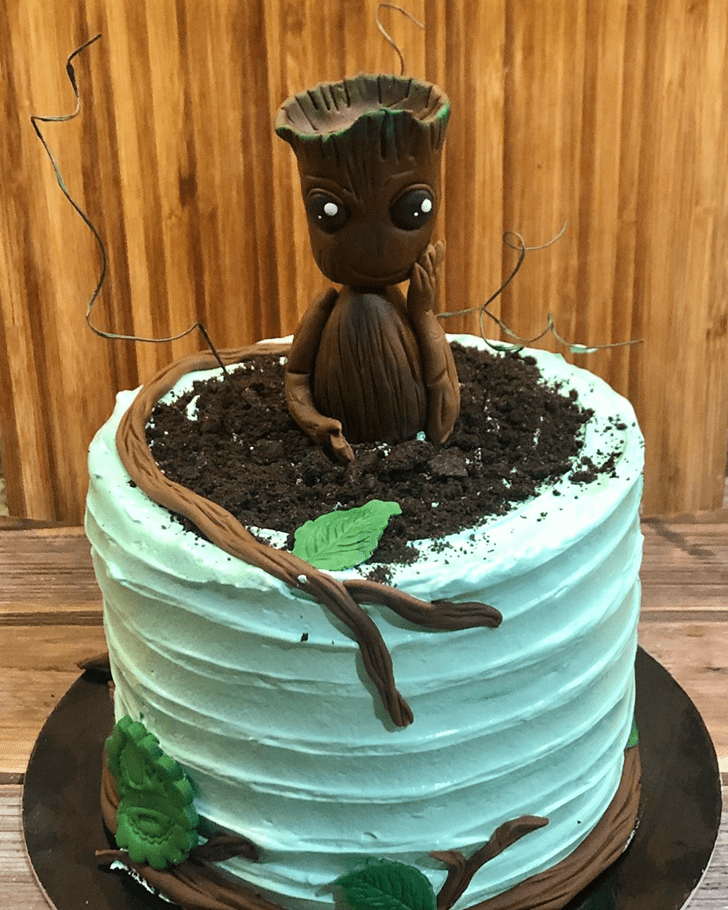 Groot Cake Design Images (Groot Birthday Cake Ideas)