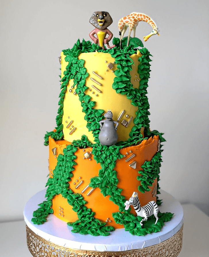 Madagascar Cake Design Images (Madagascar Birthday Cake Ideas)