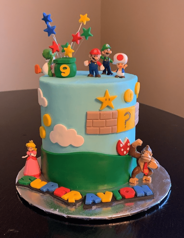 Mario Cake Design Images (Mario Birthday Cake Ideas)