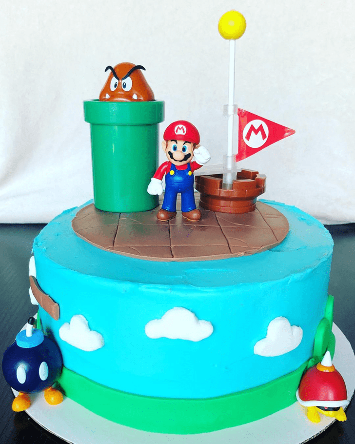 Mario Cake Design Images (Mario Birthday Cake Ideas)