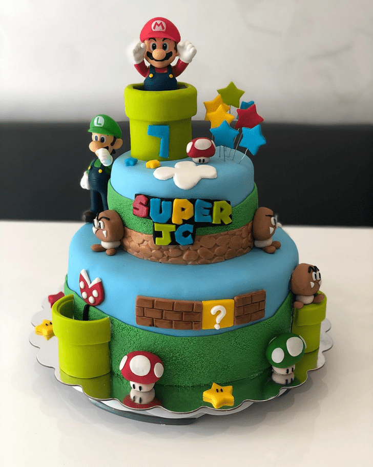 Mario Cake Design Images (Mario Birthday Cake Ideas)