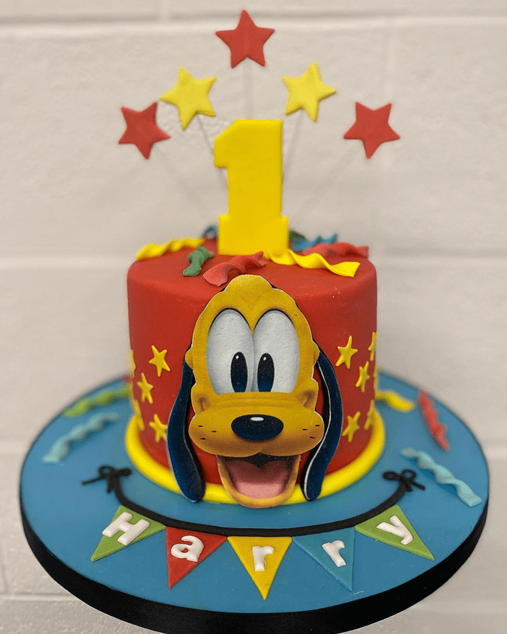 Disneys Pluto Cake Design Images (Disneys Pluto Birthday Cake Ideas)
