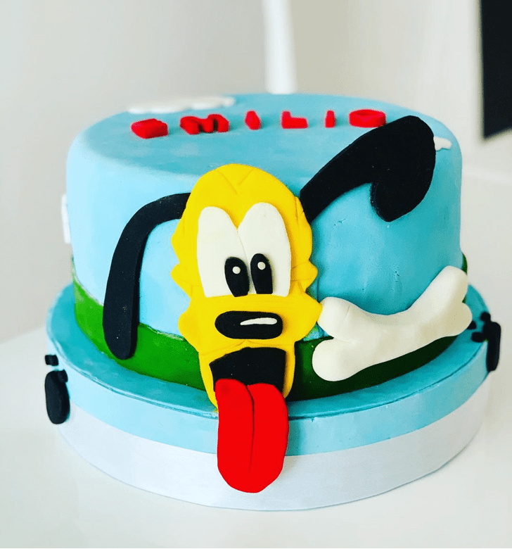 Disneys Pluto Cake Design Images (Disneys Pluto Birthday Cake Ideas)