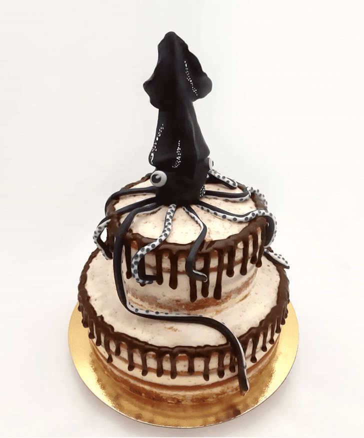 Squid Cake Design Images (Squid Birthday Cake Ideas)
