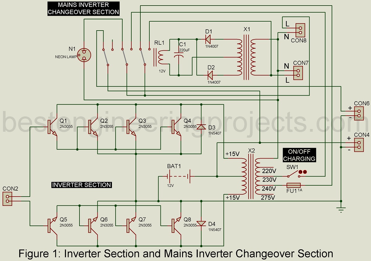 Home Ups Inverter Wiring Diagram » Wiring Flow Line