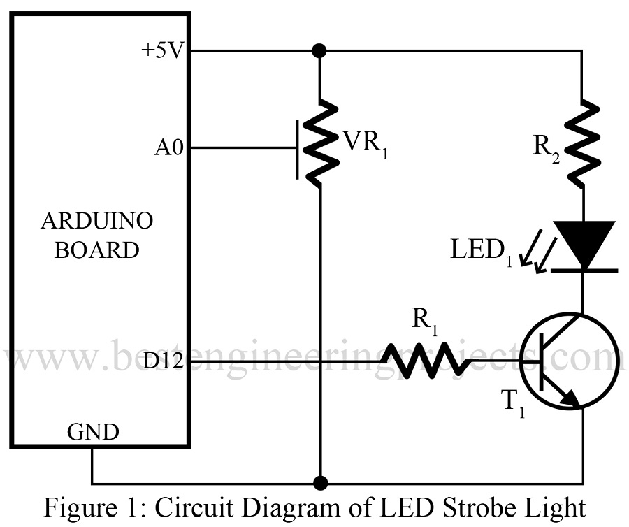 Strobe Light Using Arduino - Engineering Projects
