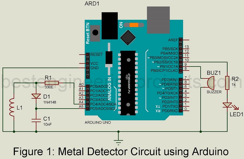Arduino Circuit Analysis - Wiring Diagram