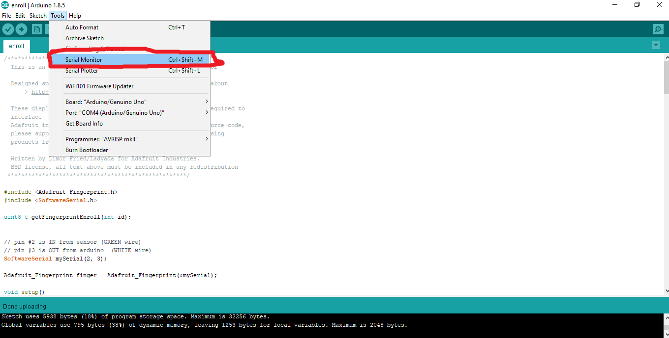 Arduino Fingerprint Sensor Lock - Engineering Projects Arduino Fingerprint Sensor Lock - Engineering Projects