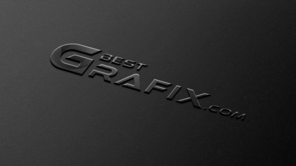 PSD Textured Effect Logo Mockup Template | BestGrafix.com