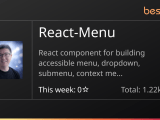 Best Of Js React Menu