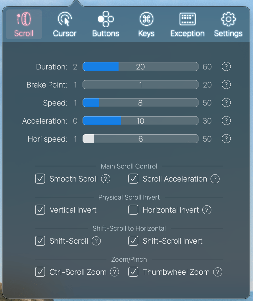 BetterMouse – Comprehensive mouse utility for macOS