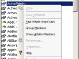 Vba Visual Basic Editor Object Browser Object Browser