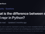 What Is The Difference Between Str And Repr In Python Better Stack