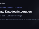 Create Datadog Integration Better Stack Documentation