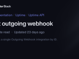 Get Outgoing Webhook Better Stack Documentation
