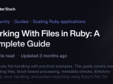 Working With Files In Ruby A Complete Guide Better Stack Community