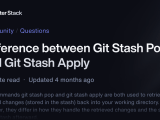Difference Between Git Stash Pop And Git Stash Apply Better Stack