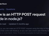 How Is An Http Post Request Made In Node Js Better Stack Community