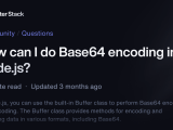 How Can I Do Base64 Encoding In Node Js Better Stack Community