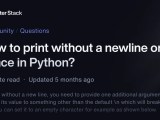 How To Print Without A Newline Or Space In Python Better Stack Community