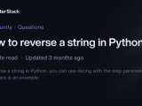 How To Reverse A String In Python Better Stack Community