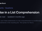 If Else In A List Comprehension Better Stack Community