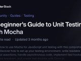 A Beginner S Guide To Unit Testing With Mocha Better Stack Community