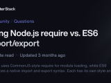 Using Node Js Require Vs Es6 Import Export Better Stack Community