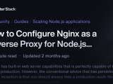 How To Configure Nginx As A Reverse Proxy For Node Js Applications