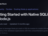 Getting Started With Native Sqlite In Node Js Better Stack Community