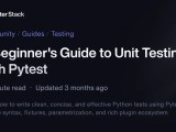 A Beginner S Guide To Unit Testing With Pytest Better Stack Community