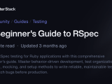 A Beginner S Guide To Rspec Better Stack Community