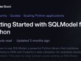 Getting Started With Sqlmodel For Python Better Stack Community