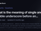 Python Single And Double Underscores Explained