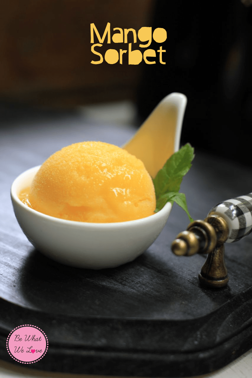 Mango Sorbet - BeWhatWeLove