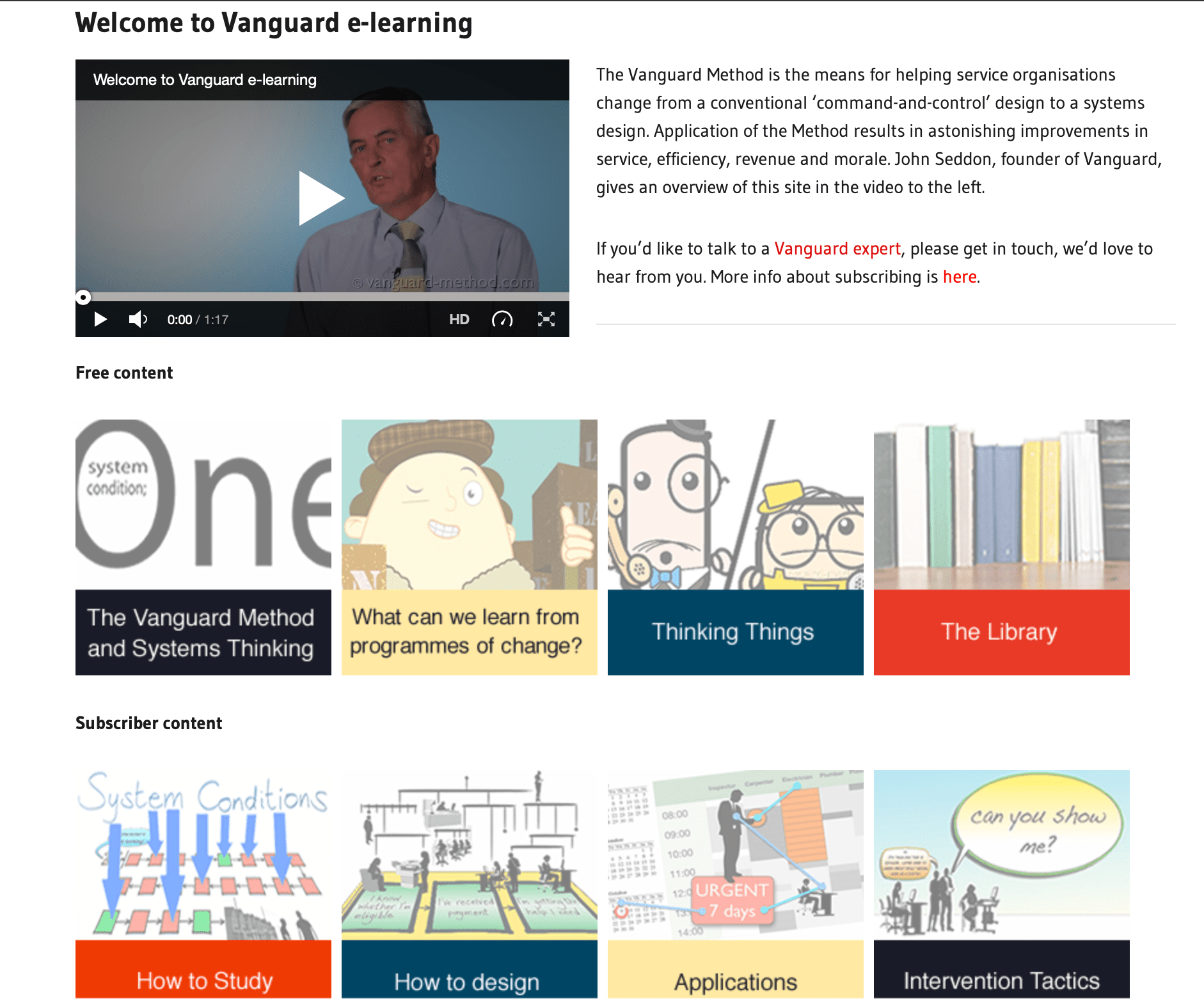 elearning screen shot – Vanguard Consulting Ltd