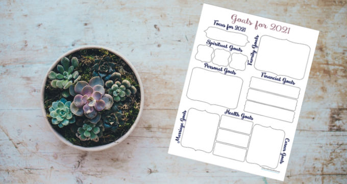 Why Setting Goals For 2021 Is A Must | Free Printable - Beyond Committed