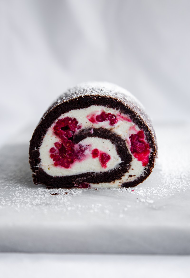 Chocolate and Raspberry Roulade – Beyond Our Sky