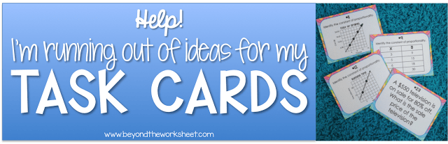More Task Card Ideas - Lindsay Perro