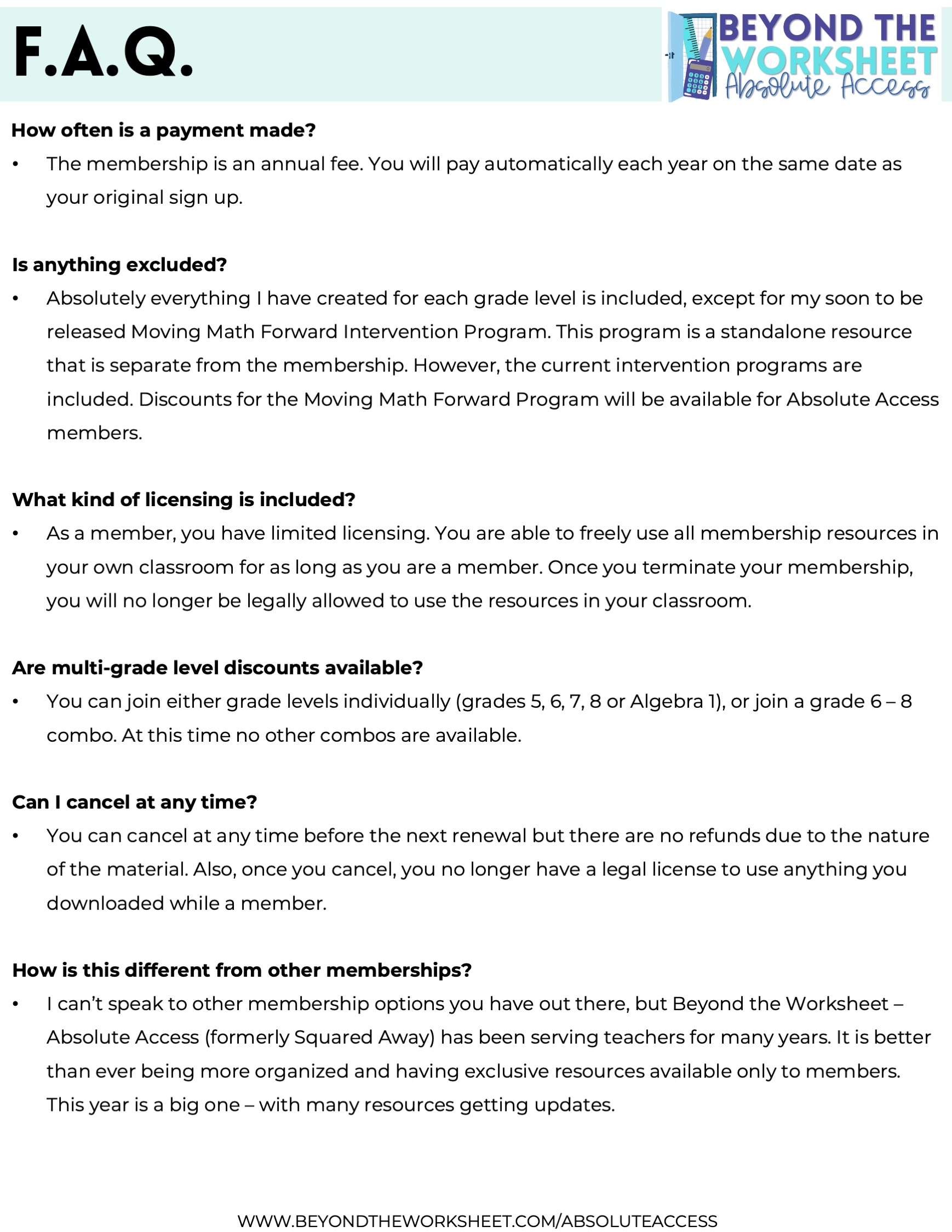 Beyond the Worksheet - Absolute Access - Beyond the Worksheet