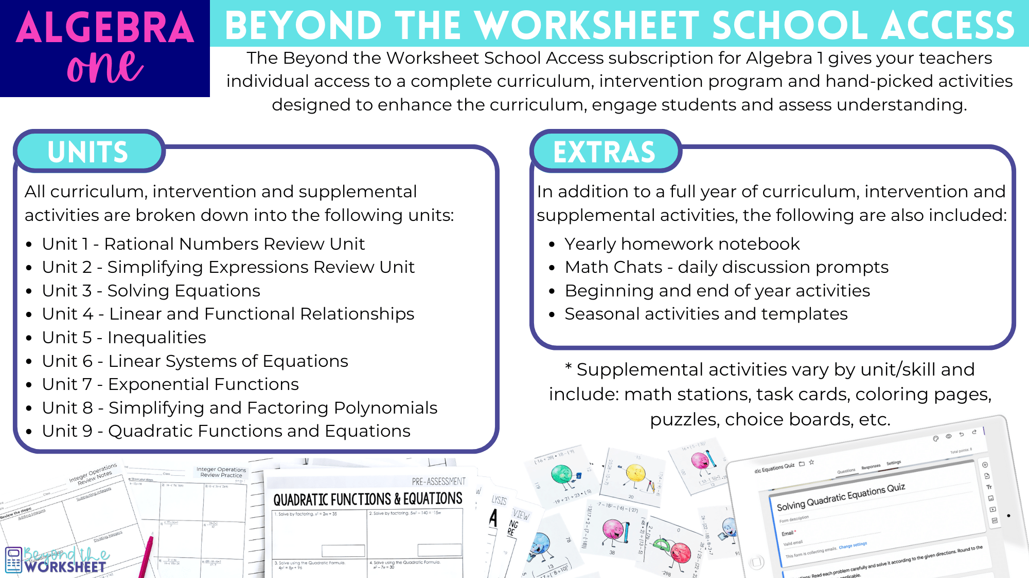 Beyond the Worksheet for Schools