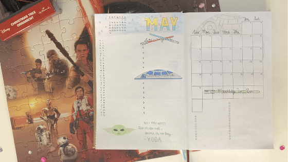 May 2020 Star Wars Bullet Journal Setup | Be Yourself Studios