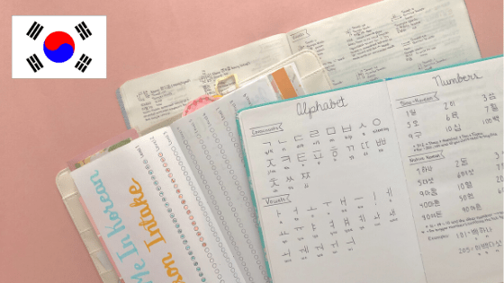 Korean Language Learning Notebooks | Be Yourself Studios