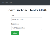 React Firebase Using Hooks Crud With Realtime Database Example Bezkoder