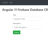 Angular 11 Firebase Crud Realtime Db Angularfiredatabase Bezkoder