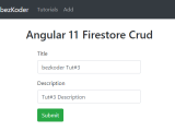 Angular 11 Firestore Crud Add Get Update Delete Documents With