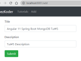 Angular 11 Spring Boot Mongodb Example Crud Application Bezkoder