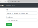 Angular 12 Node Js Express Mysql Example Crud Application Bezkoder